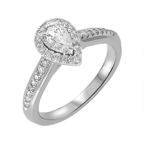 14Kt White Gold Diamond 1/2Ctw Ring – Barclay's Jewelers