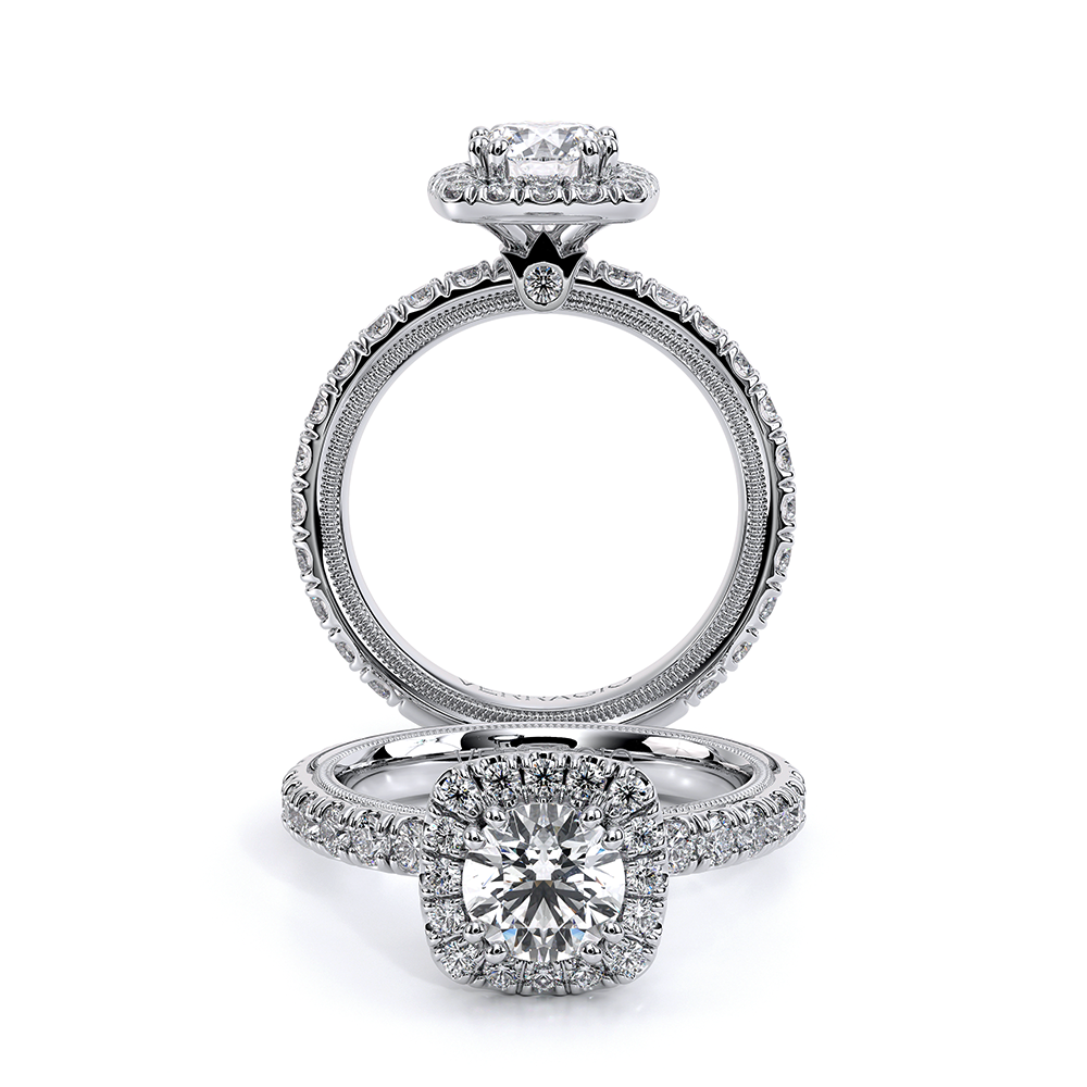 Verragio Pave Round Engagement Ring – Barclay's Jewelers