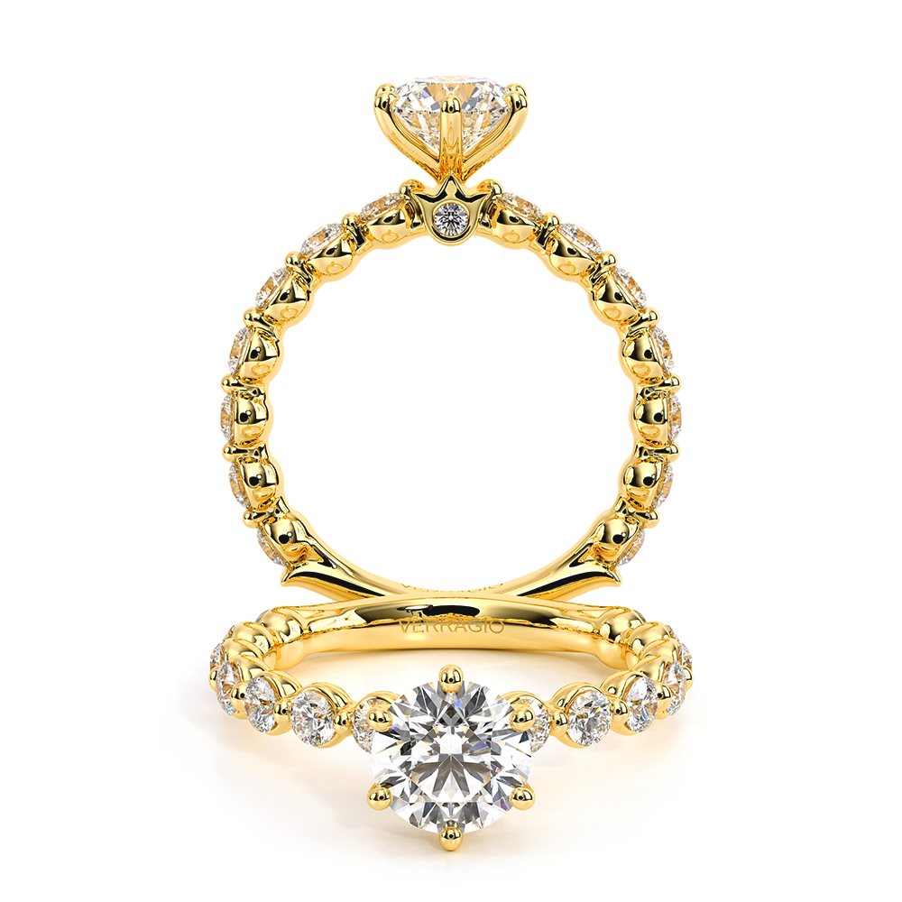 Verragio Pave Round Engagement Ring – Barclay's Jewelers